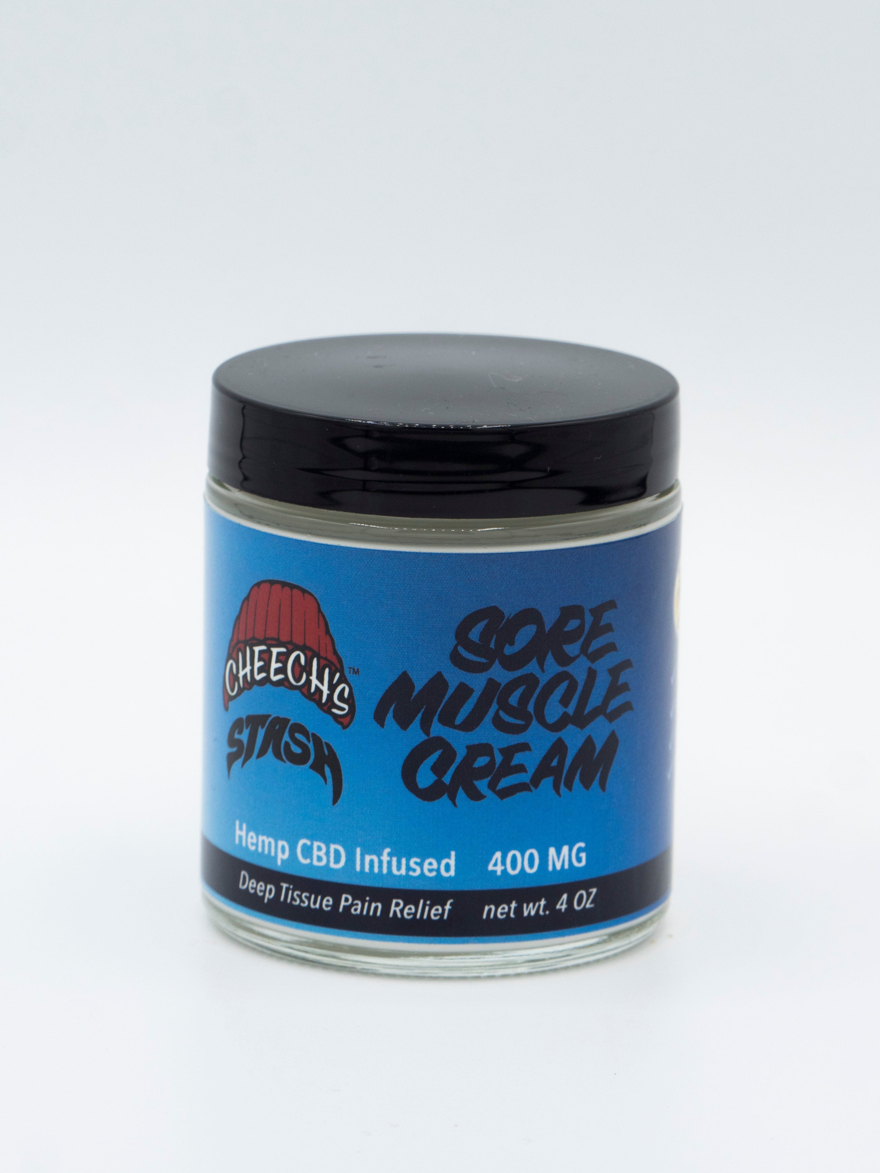 Cheech's Stash CBD Sore Muscle Cream - Hemp CBD Infused - Menthol ...
